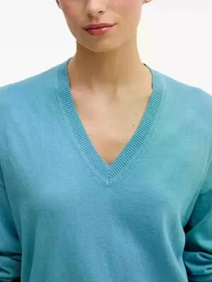 BENETTON V-neck Drop Shoulder Sweater