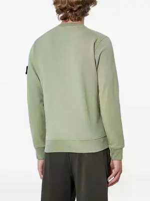 Stone Island Ribbed-trim Sweater With Arm Patch