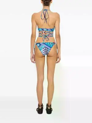 Emilio Pucci Vivara Print Bikini Bottom - Blue