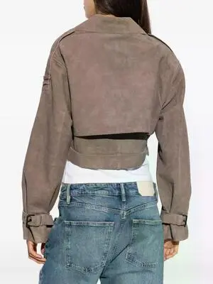 ALLSAINTS Ophelia Cropped Belted Jacket