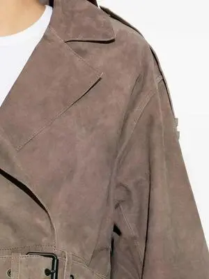 ALLSAINTS Ophelia Cropped Belted Jacket