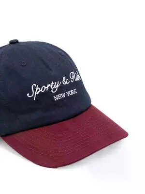 SPORTY & RICH Logo Embroidered Baseball Cap
