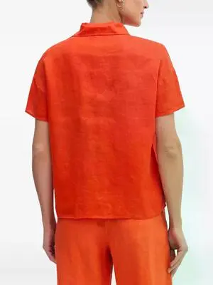 BENETTON Short Sleeve Linen Shirt
