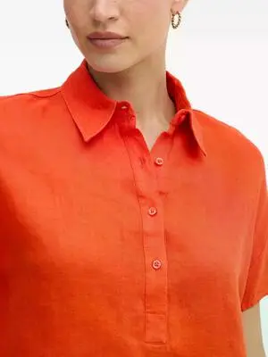 BENETTON Short Sleeve Linen Shirt
