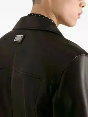 Dolce & Gabbana Leather Zipped Jacket