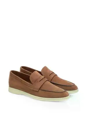 POTAMY Suede Penny Loafers