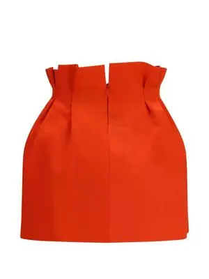 Magda Butrym Pleated Silk Mini Skirt