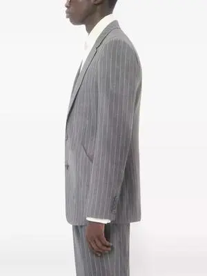 Valentino Garavani Single-breasted Jacket In Pinstripe Wool