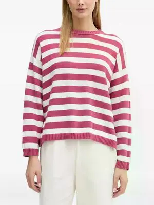 BENETTON Striped Sweater With Side Slits