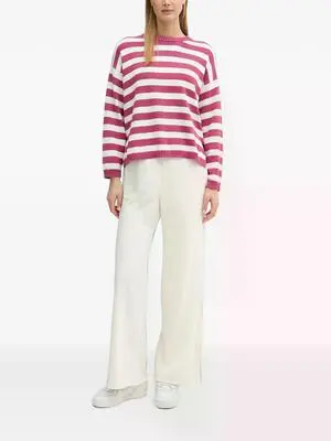 BENETTON Striped Sweater With Side Slits