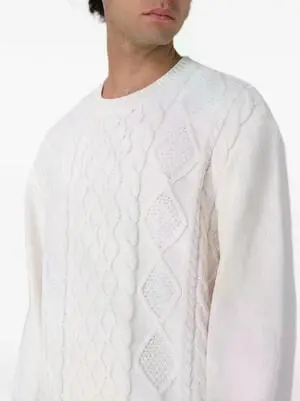 Armani Exchange Cable Knit Crew Neck Sweater