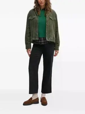 BENETTON Corduroy Textured Straight Leg Trousers