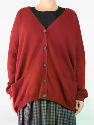 MERCI V-neck Wool Cardigan