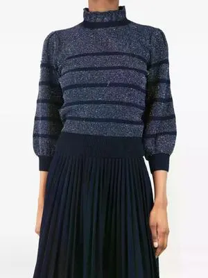 Co Striped Lurex Sweater