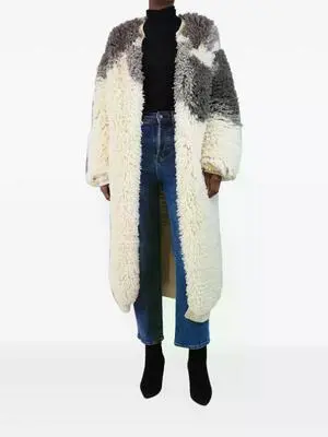 Raey Cream Cashmere Shaggy Coat