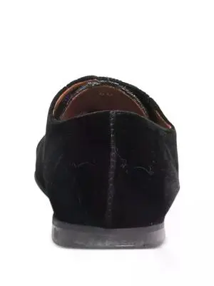 DANIELA GREGIS Lace-up Velvet Loafers