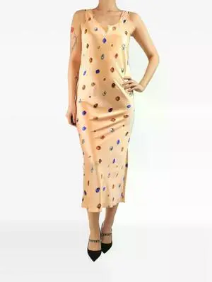Sportmax Jewel-print Slip Dress