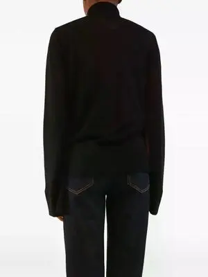 TOTEME Knit Turtleneck Sweater With Slit Cuffs