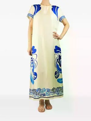 La DoubleJ Printed Maxi Dress - Neutrals
