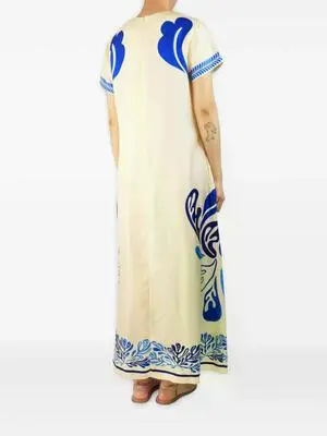 La DoubleJ Printed Maxi Dress - Neutrals