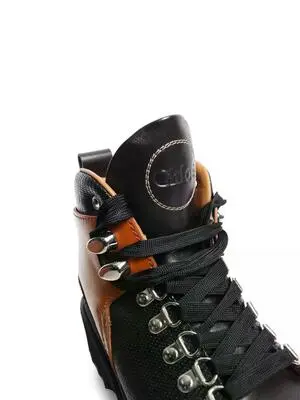Chloé Leather Combat Boots