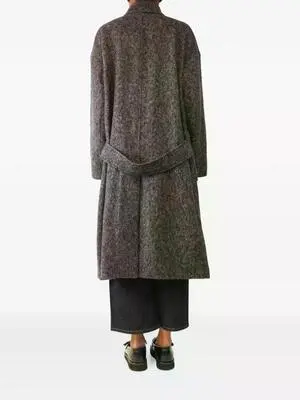 Connolly Virgin Wool Herringbone Belted Coat