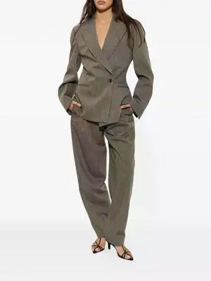 RÓHE Double-breasted Slub-texture Blazer