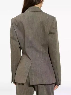 RÓHE Double-breasted Slub-texture Blazer