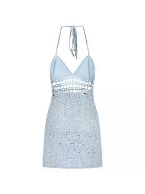 Retrofete Milene Crochet-knit Mini Dress