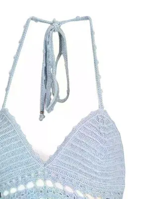 Retrofete Milene Crochet-knit Mini Dress