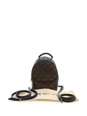 LOUIS VUITTON 2020 Monogram Mini Palm Springs Backpack - Brown