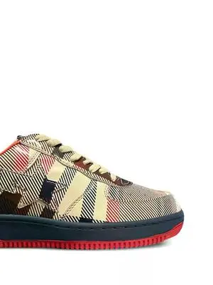 A BATHING APE Sta Low Check-print Sneakers
