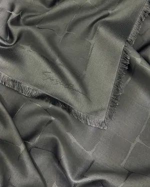Giorgio Armani Foulard In Silk Jacquard - Grey