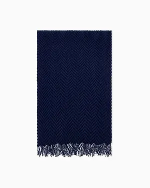 Giorgio Armani Cashmere Stole - Navy Blue