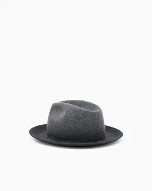 Giorgio Armani Classic Hat In Virgin Wool