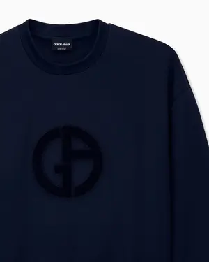 Giorgio Armani Sweatshirt With Regular Fit In Micromodal Double Jersey