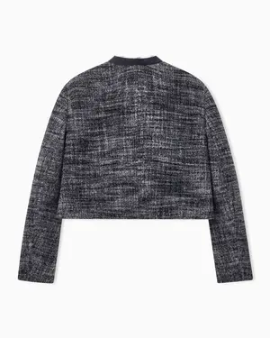 Giorgio Armani Blazer Slim Textured Llama Wool Horn Buttons