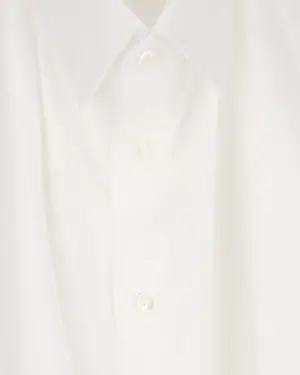 Giorgio Armani Regular Fit Shirt In Cotton Twill With Exposed Buttons
