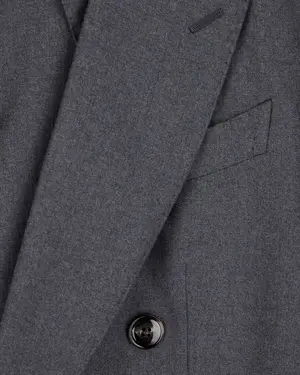 Giorgio Armani Double-breasted Pinstriped Virgin Wool Suit Napoli