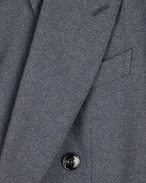 Giorgio Armani Double-breasted Pinstriped Virgin Wool Suit Napoli