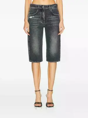 Givenchy Distressed Effect Denim Shorts