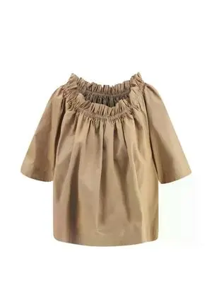 Saint Laurent Gathered Blouses