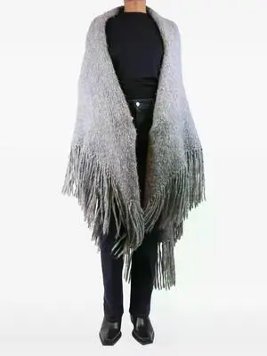 Gabriela Hearst Lauren Fringe-trim Cape - Grey