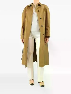 MARGARET HOWELL Buttoned Belted Trench Coat