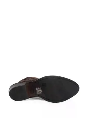 PANTANETTI Pointed-toe Suede Ankle Boots
