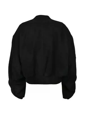 Rick Owens Ruched Sleeve Bomber Jacket