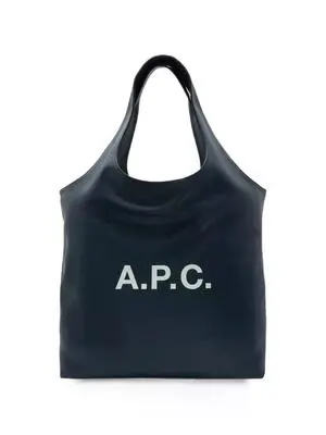 A.p.c. Ninon Logo Tote Bag - Blue