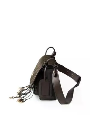 Prada Corsaire Re-nylon And Leather Mini Shoulder Bag - Green