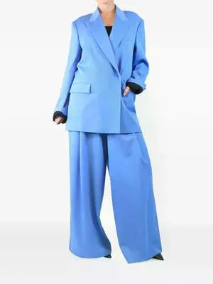 Dries Van Noten Wide-leg Two-piece Suit Set - Blue