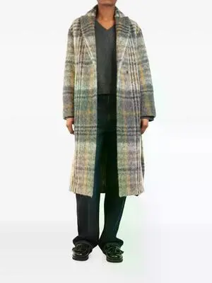 Brunello Cucinelli Checked Belted Coat